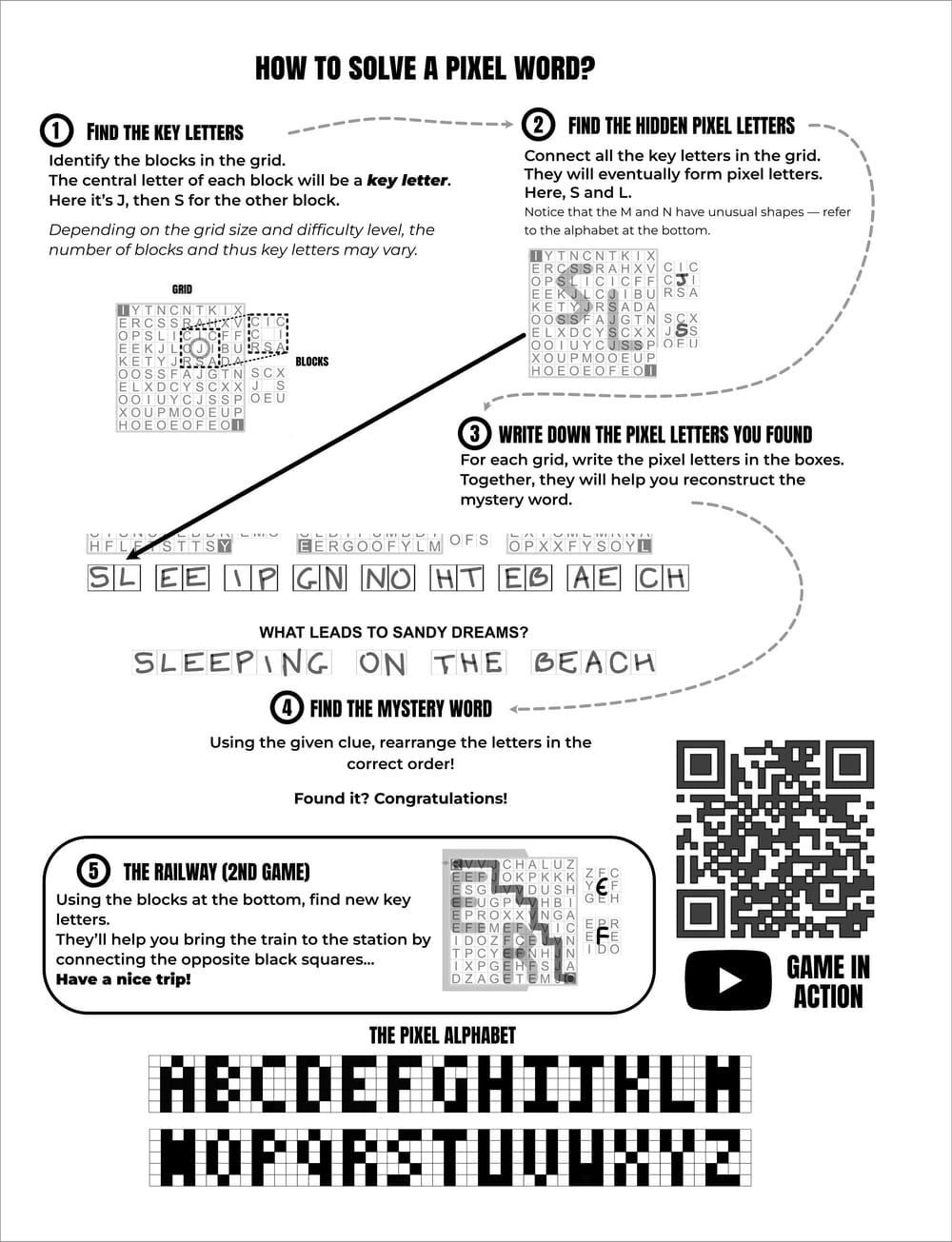 How to solve a PIXEL WORD?